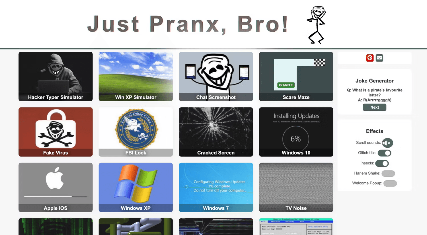 8 Geeky Prank Sites for Hilarious Online Tech Pranks